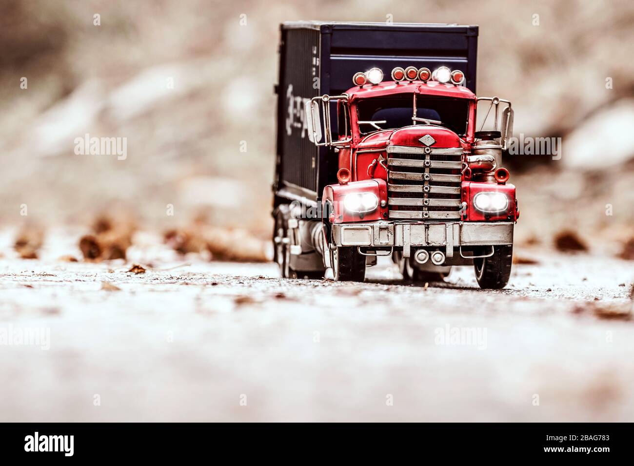 truck model set in real situation Stock Photo - Alamy