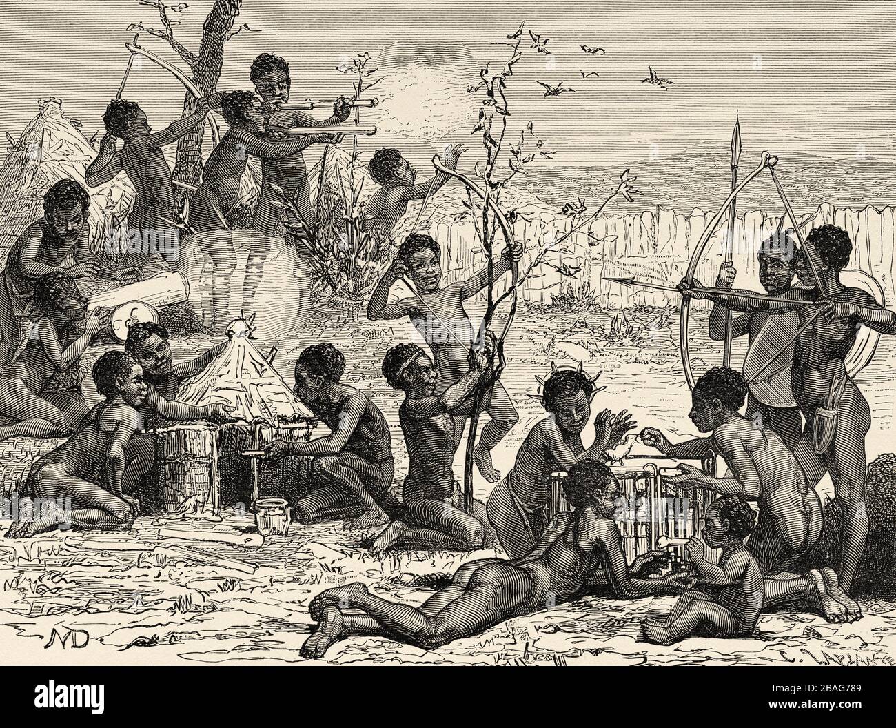 Children's games in Kasanganga. The Last Journals of David Livingstone ...