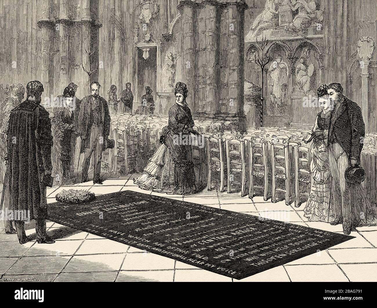 Livingstone's grave in Westminster Abbey. The Last Journals of David ...