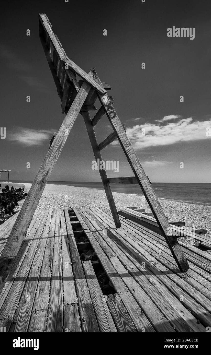 Old lifeguard Black and White Stock Photos & Images - Alamy