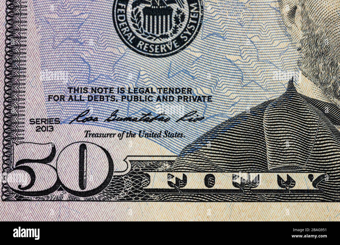 Close up macro detail of US dollar money banknotes, detail photo of US ...