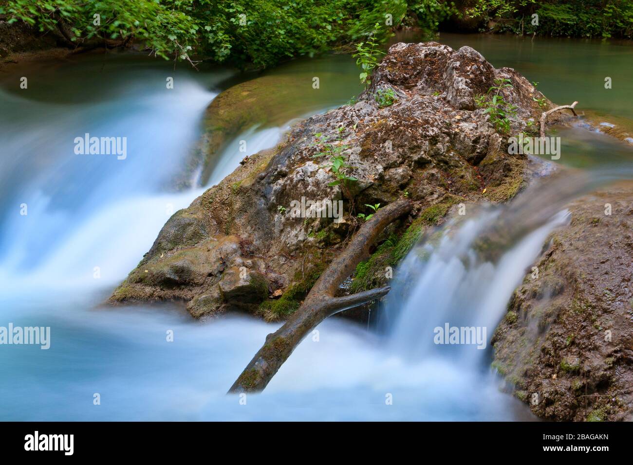 nice cascade of mountain stream Stock Photo - Alamy