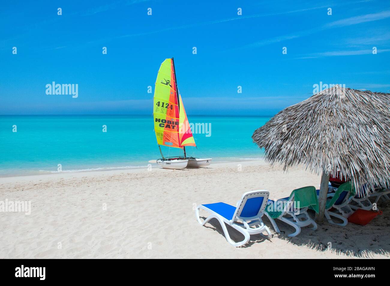 Beach Cayo Santa Maria, Cuba Stock Photo - Alamy