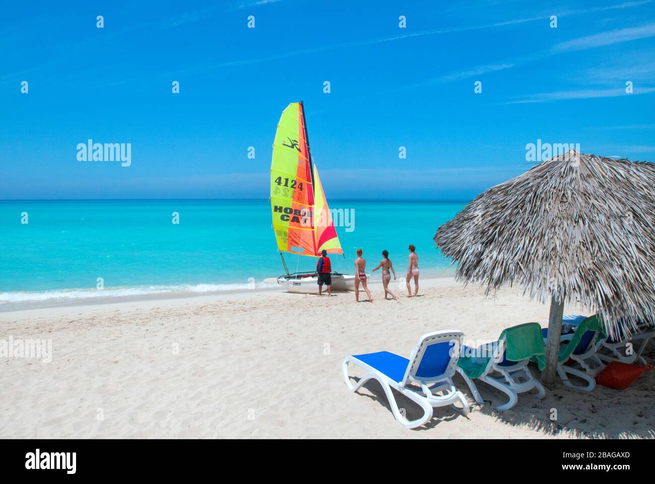 Beach Cayo Santa Maria, Cuba Stock Photo - Alamy