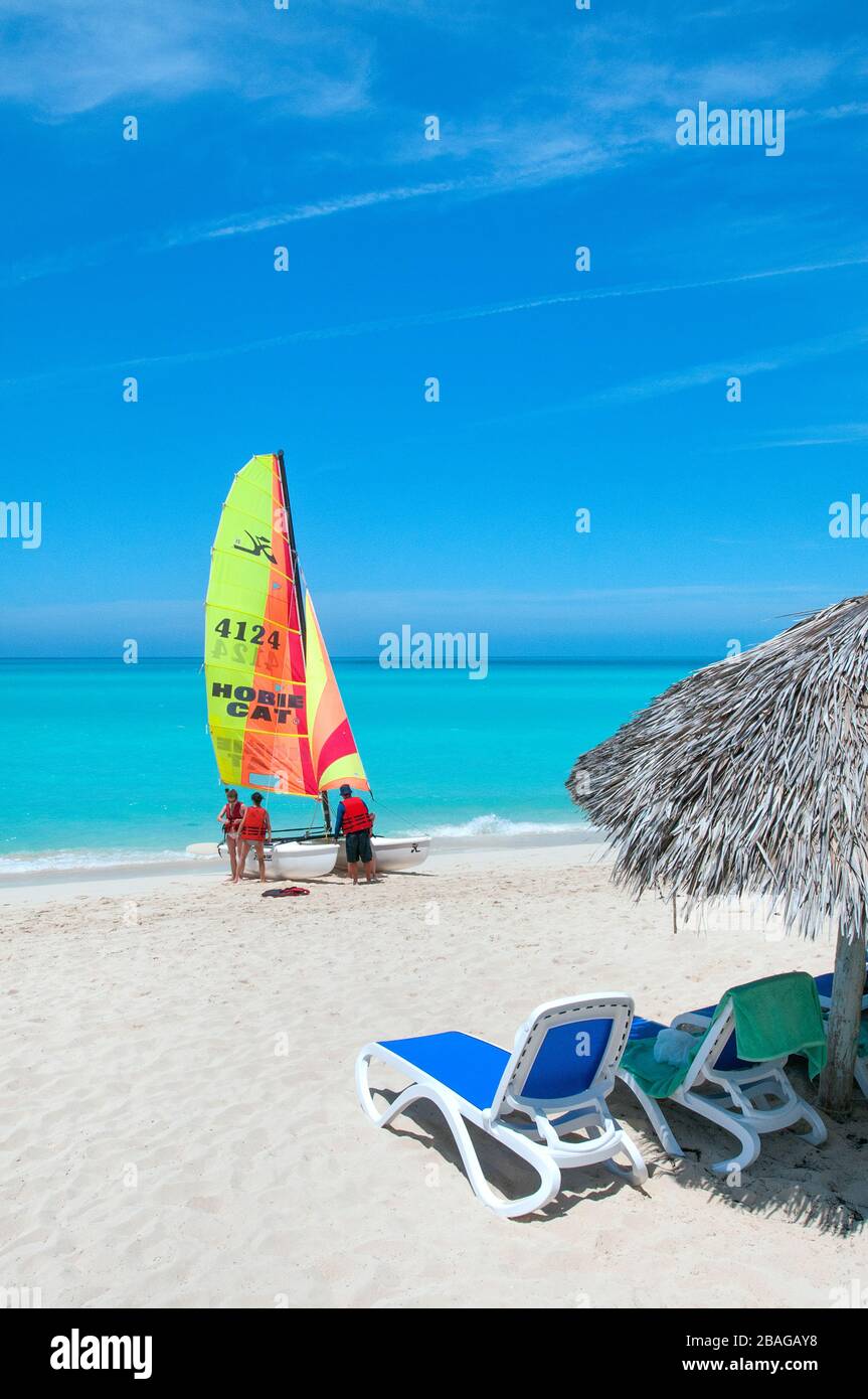 Beach Cayo Santa Maria, Cuba Stock Photo - Alamy
