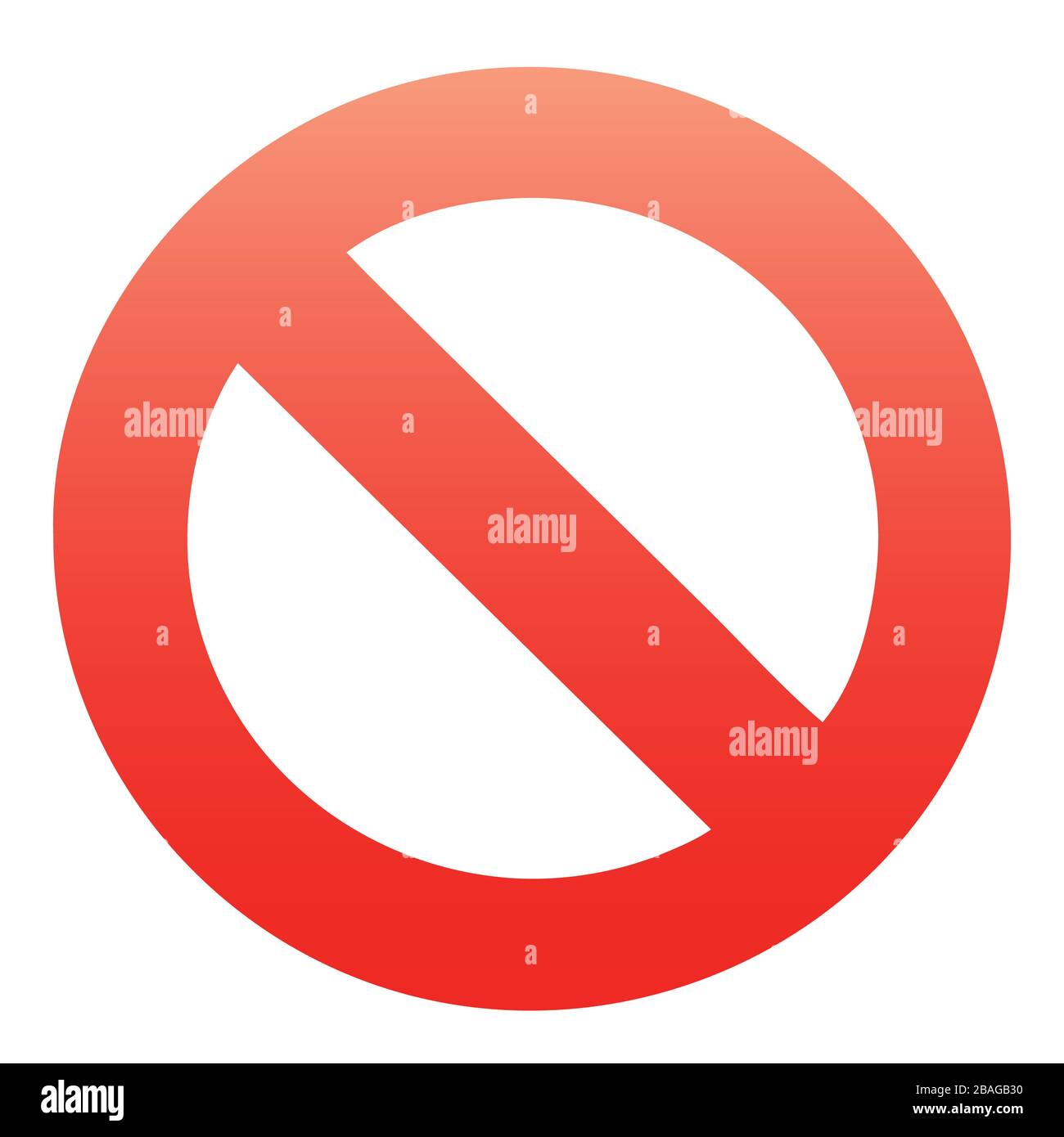 Red no symbol. Prohibiting sign. Circle red warning icon. Template for ...