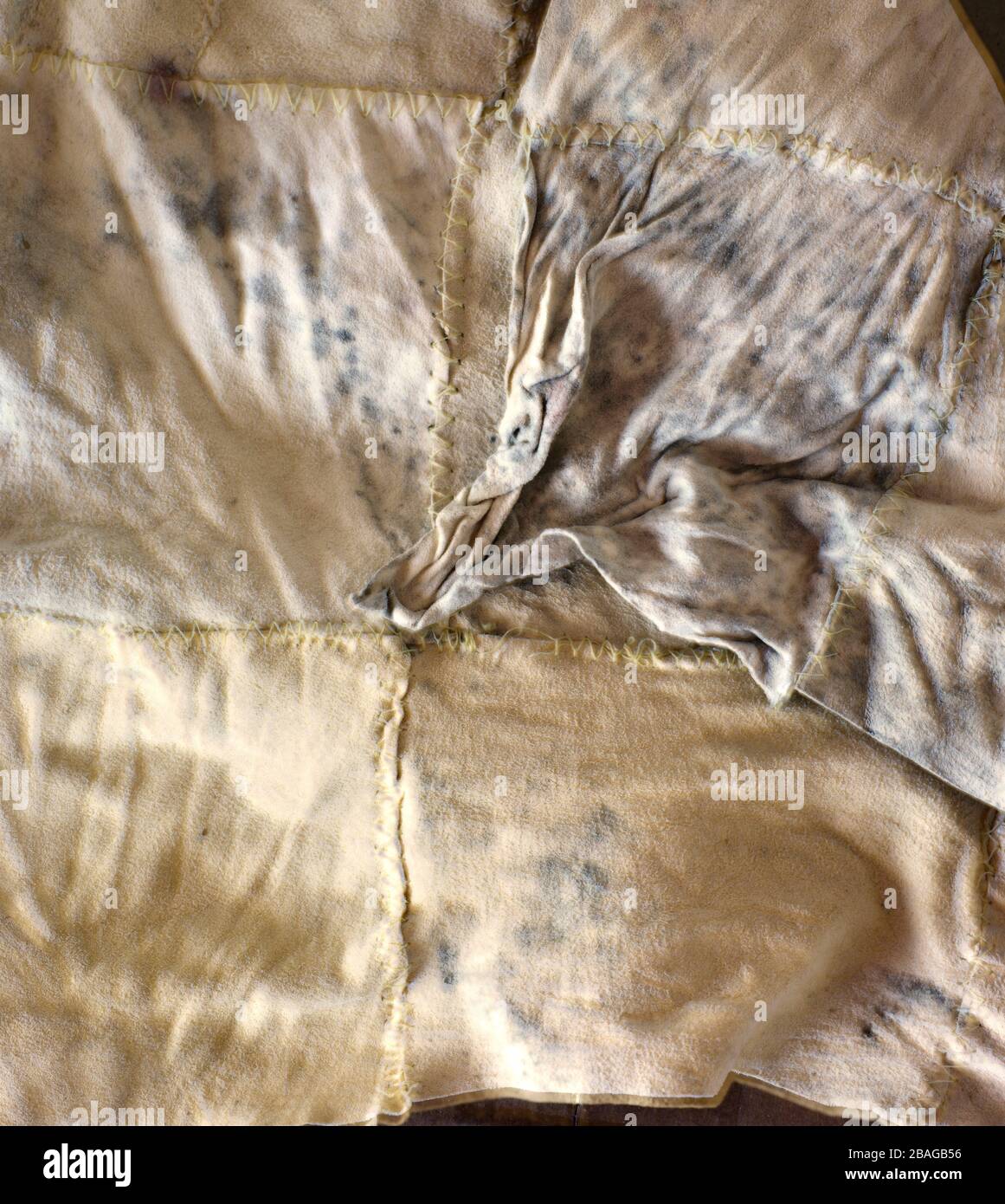 Abstract background texture of Chamois, Shami, leather cloth Stock ...