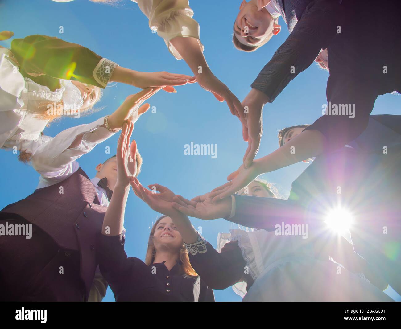 Asian friendship circle hi-res stock photography and images - Alamy