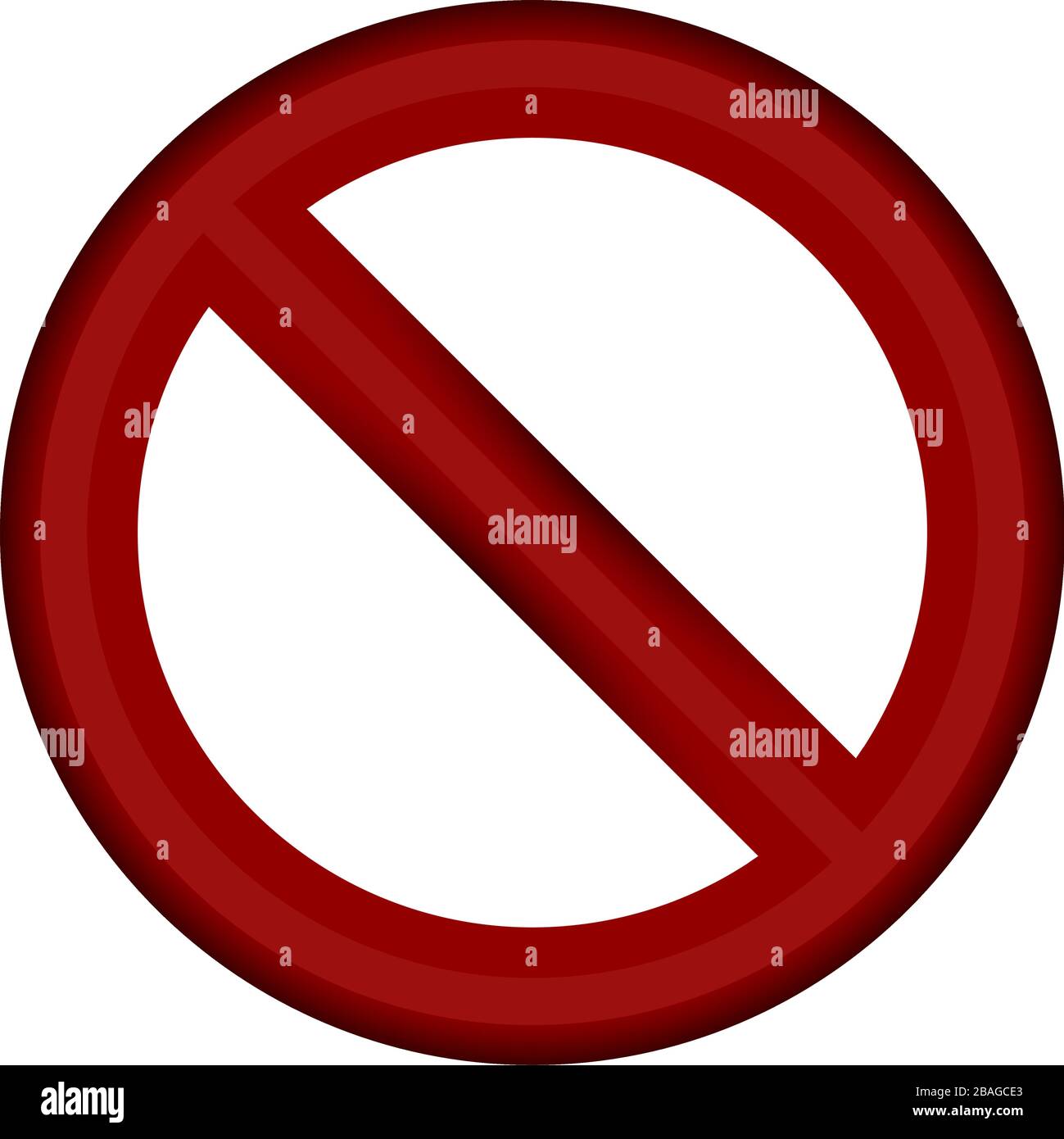 Forbidden signal Stock Vector Images - Alamy