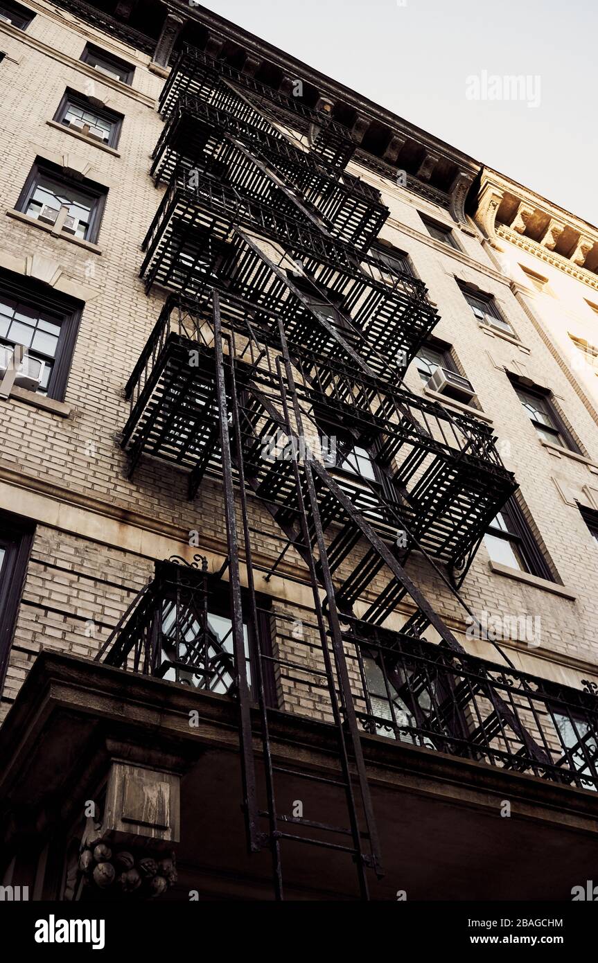 Fire escape new york hi-res stock photography and images - Alamy