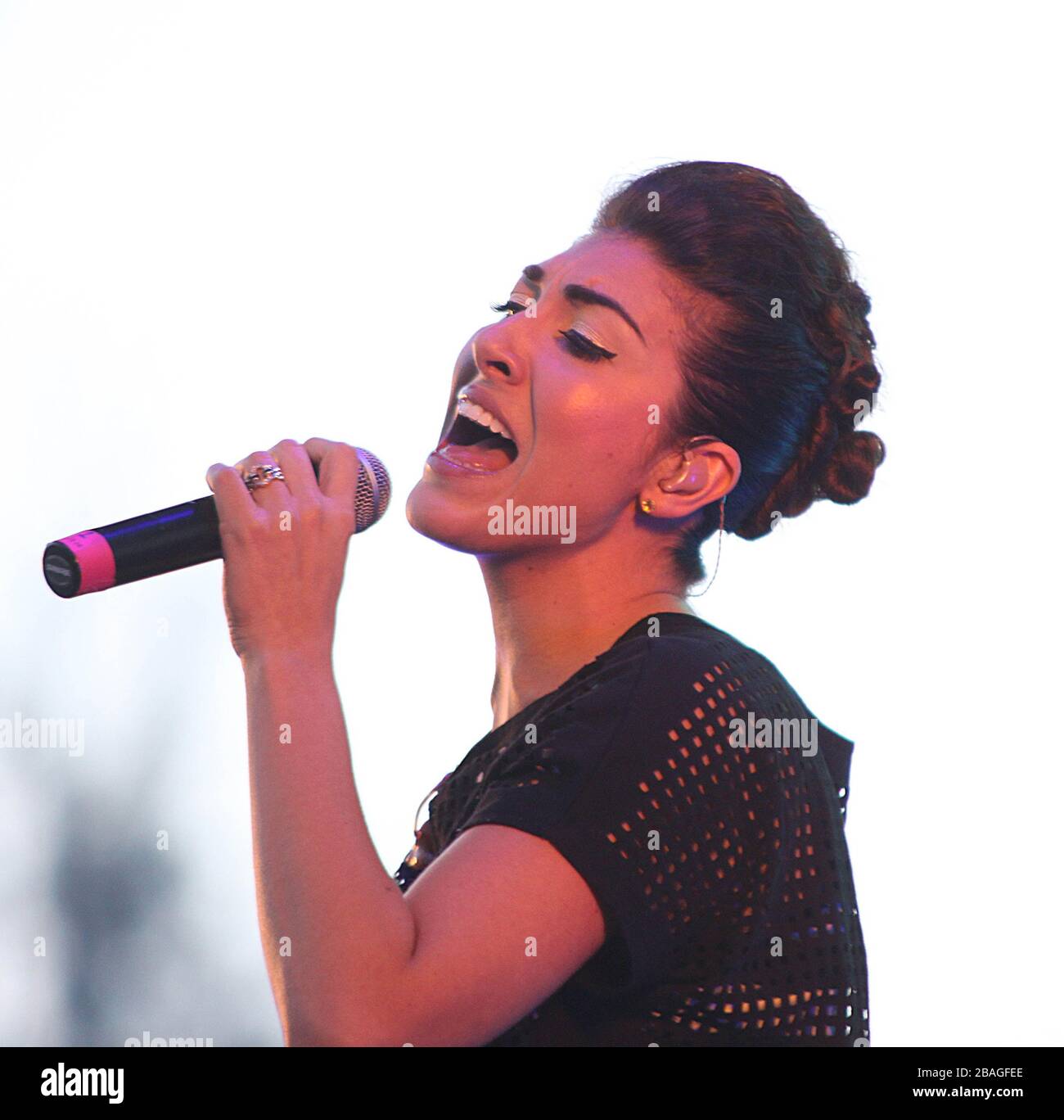 La cantante Ana Victoria durante su presentacion en el concierto Exa ...