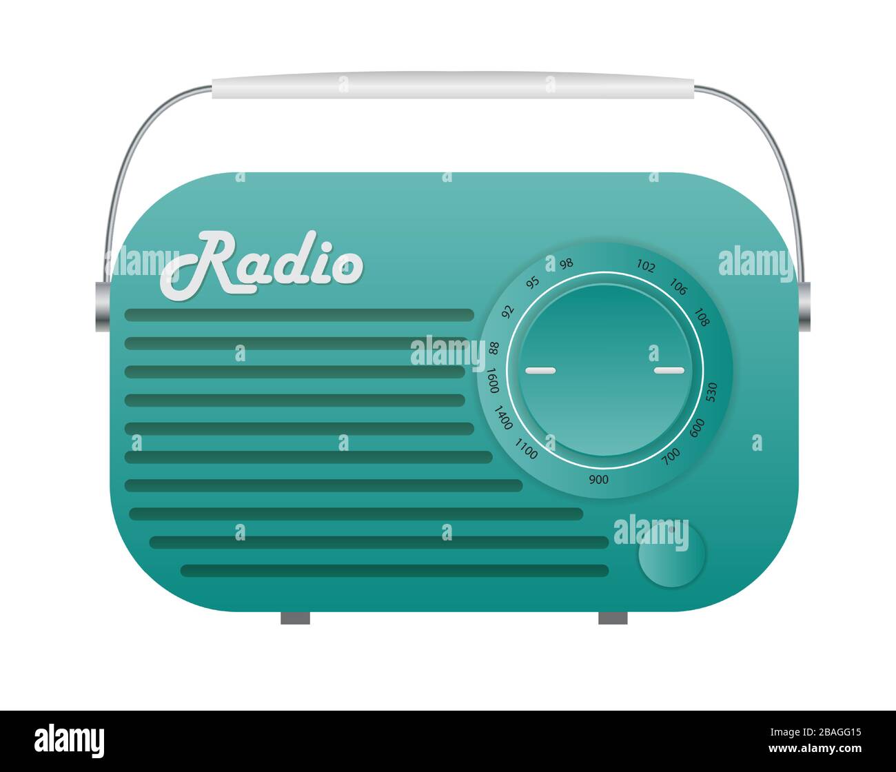 Old Radio Tuner Icon Vector Illustration Stock Vector Image & Art - Alamy