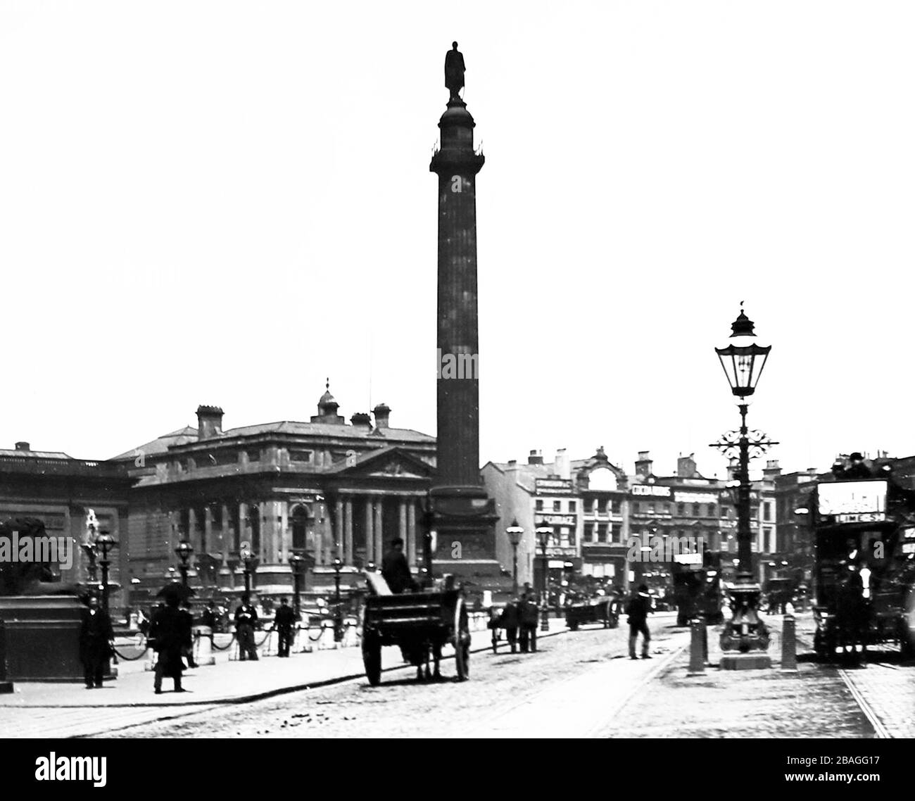 Wellington's Column, Liverpool, Victorian period Stock Photo - Alamy