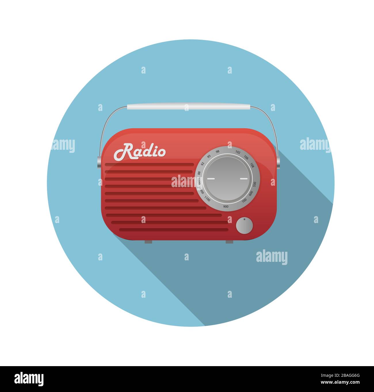 Old Radio Tuner Icon Vector Illustration Stock Vector Image & Art - Alamy