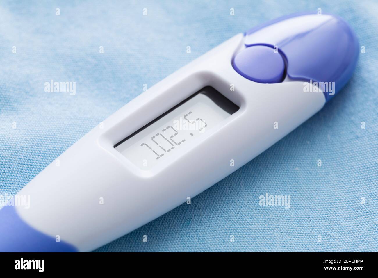 Thermometer displaying fever Stock Photo - Alamy