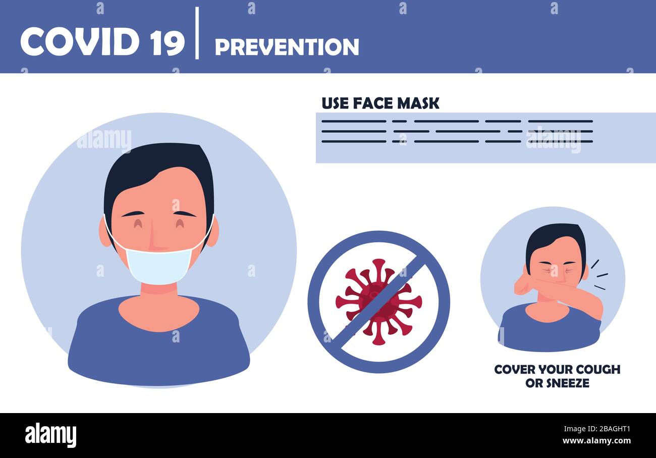 covid19 pandemic prevention methods poster Stock Vector Image & Art - Alamy