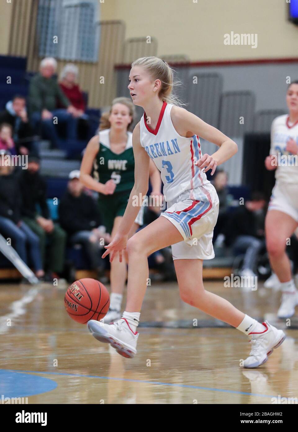 Basketball action with Northwest Christian vs Freeman High School in ...