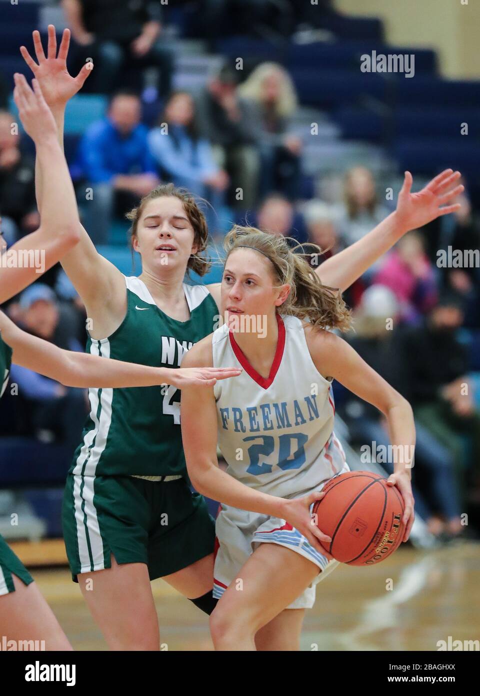 Basketball action with Northwest Christian vs Freeman High School in ...