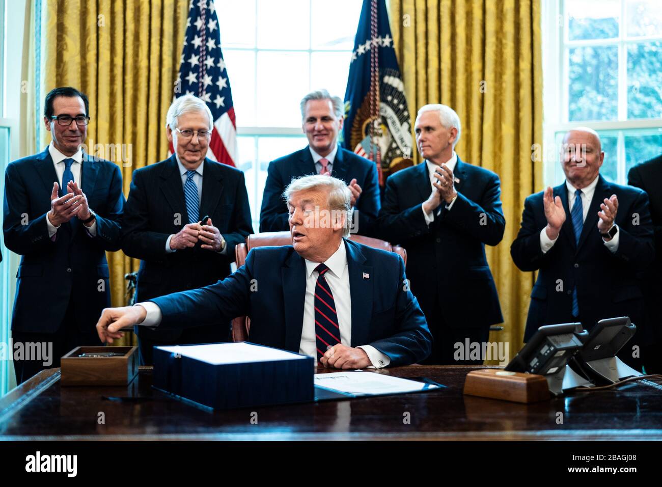 Donald Trump Bill Signing Ceremony High Resolution Stock Photography ...