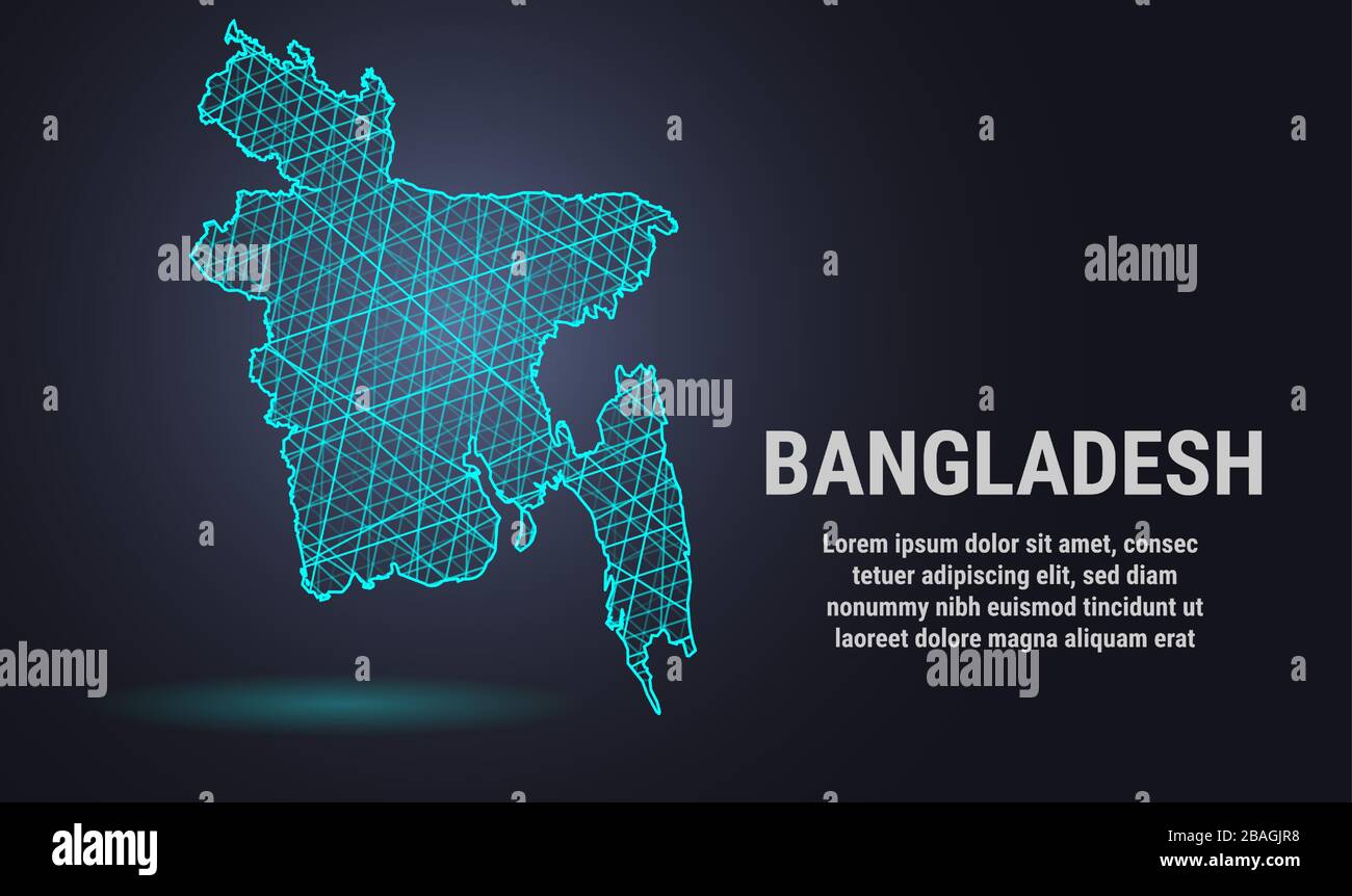 Bangladesh digital map hi-res stock photography and images - Alamy