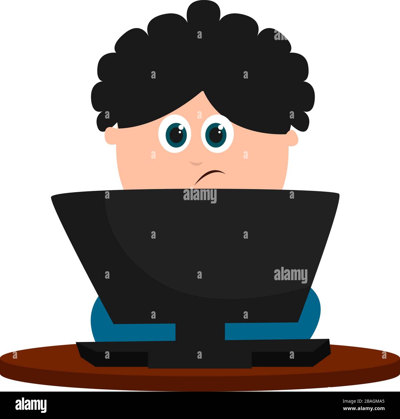 Young people work on Stock Vector Images - Alamy