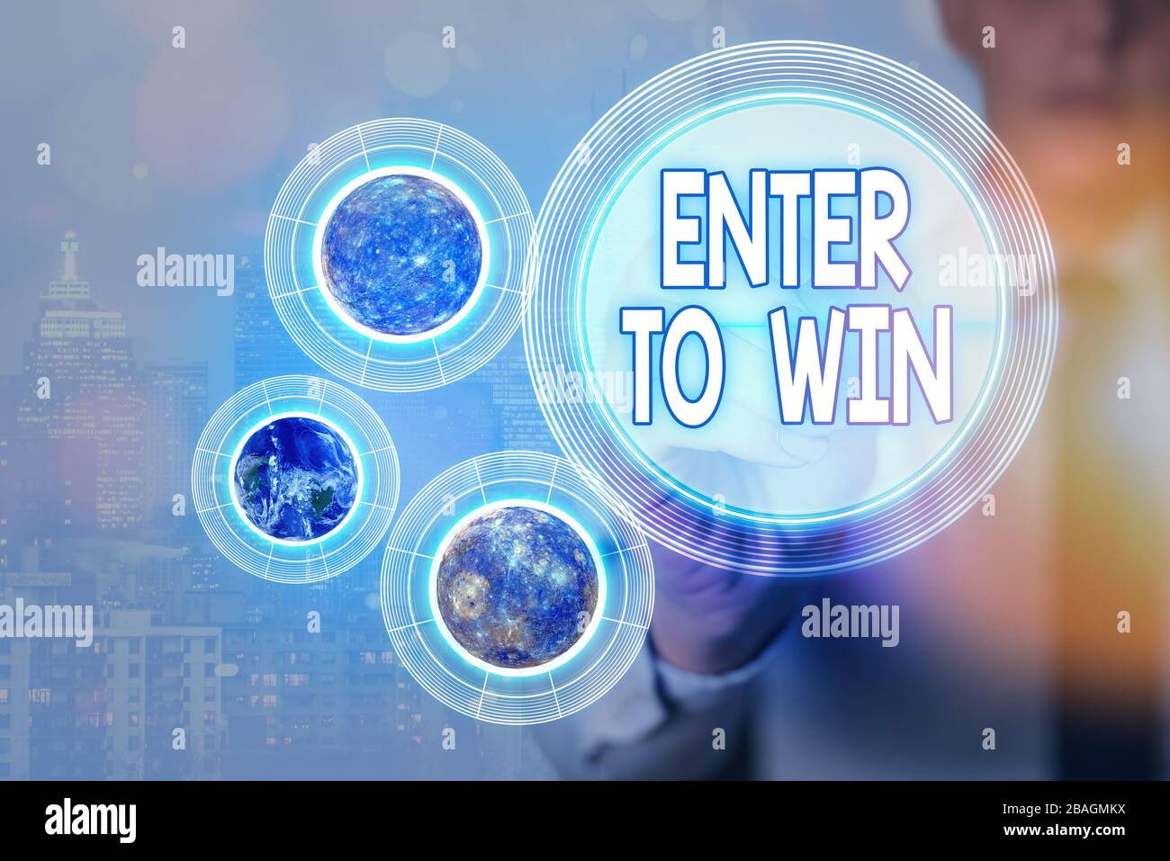 Word writing text Enter To Win. Business photo showcasing exchanging ...