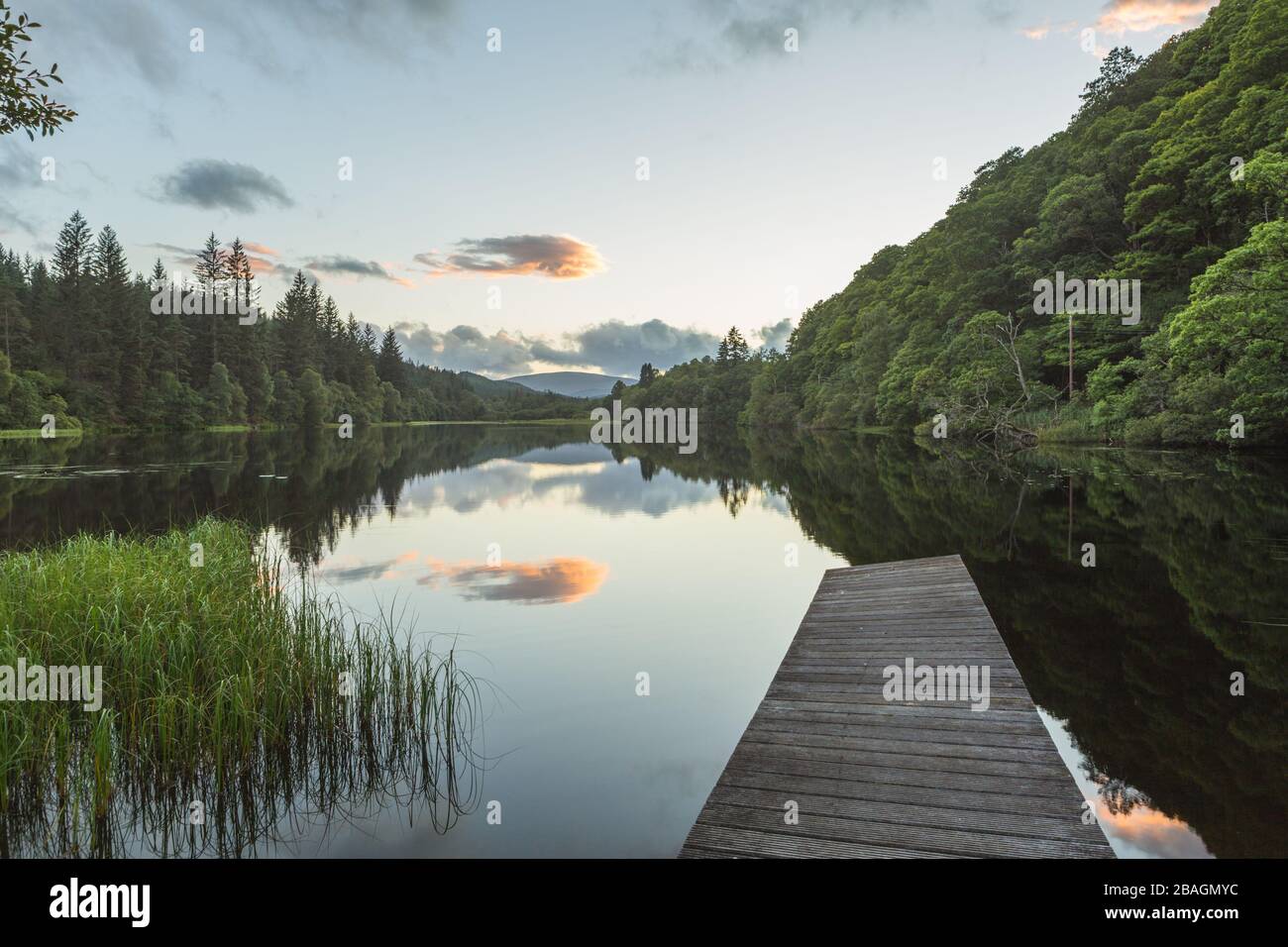 Scottish sunrise loch ard hi-res stock photography and images - Alamy