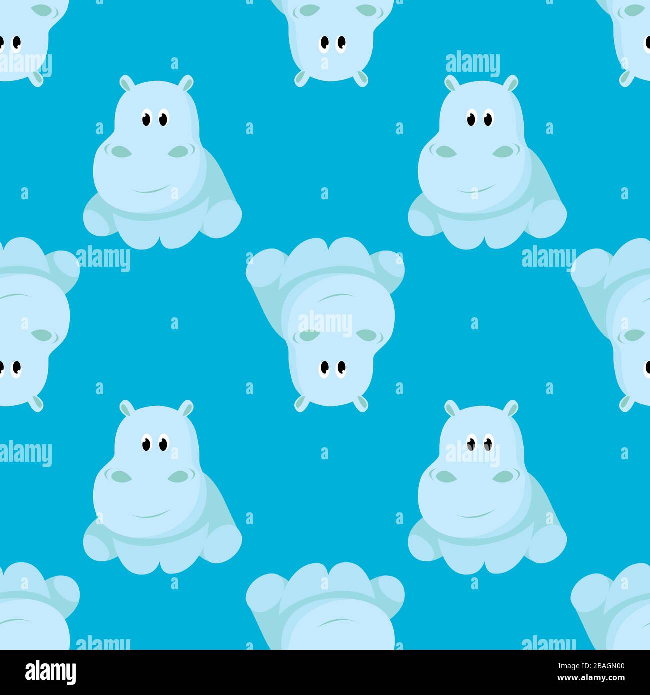 Hippo pattern hi-res stock photography and images - Alamy