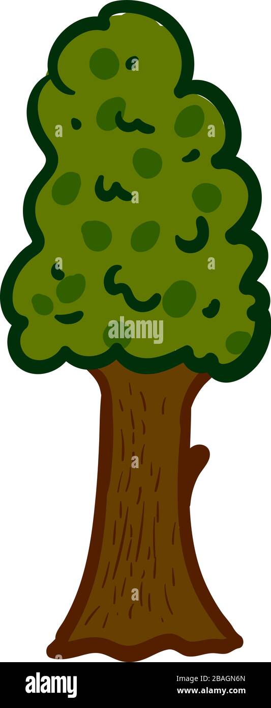Vector leafy tree Cut Out Stock Images & Pictures - Alamy