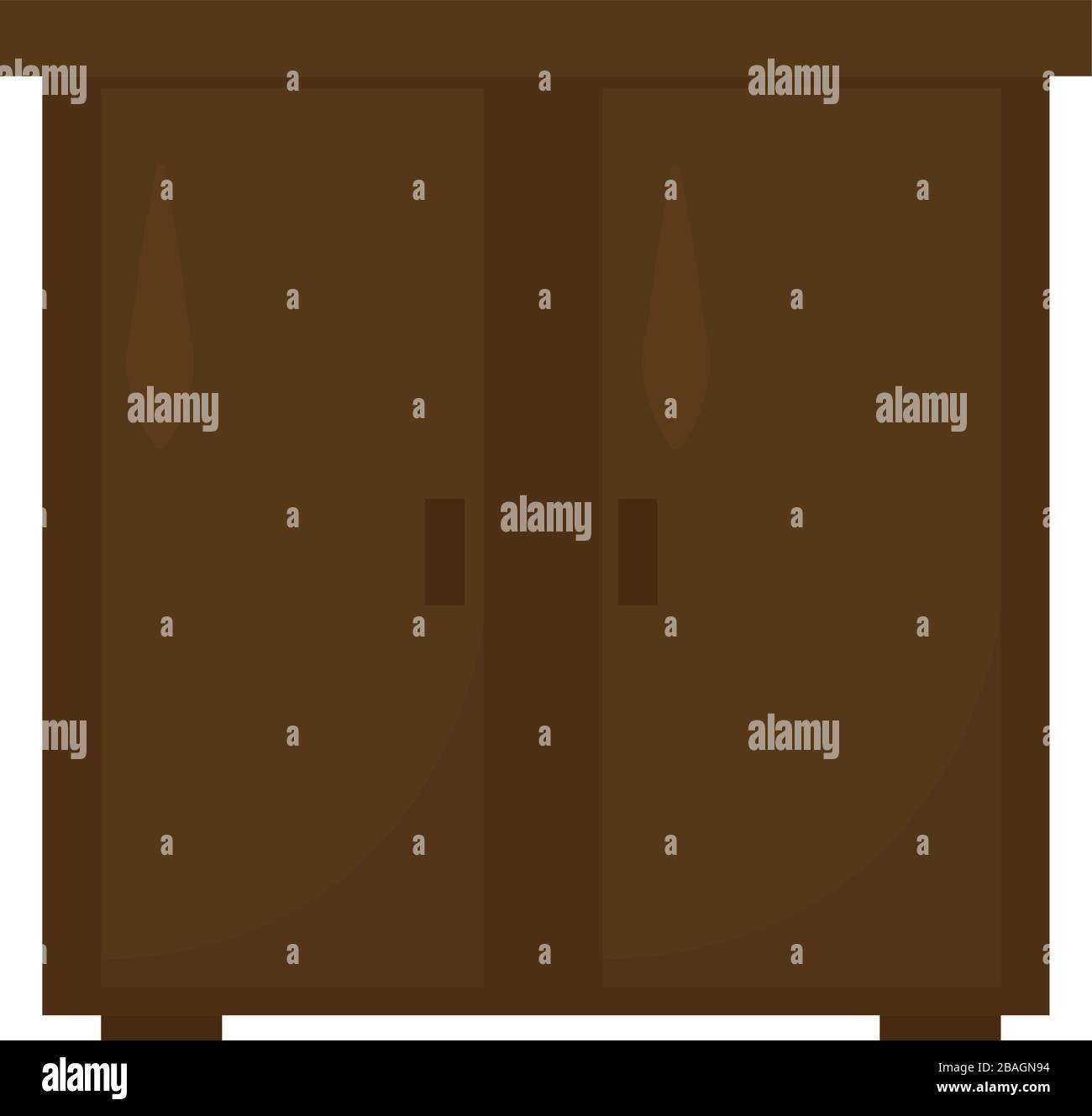 Bedside table, illustration, vector on white background Stock Vector ...