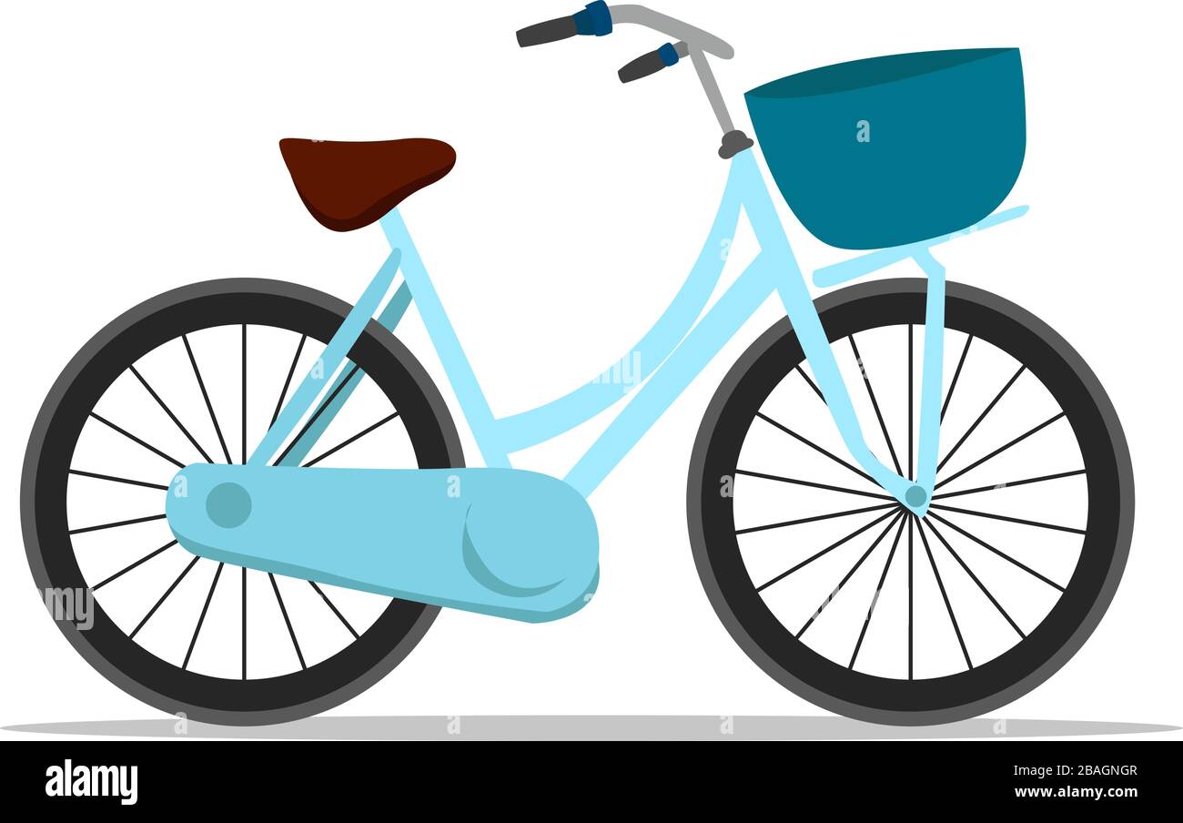 Retro bicycle bike blue cycle Stock Vector Images - Alamy