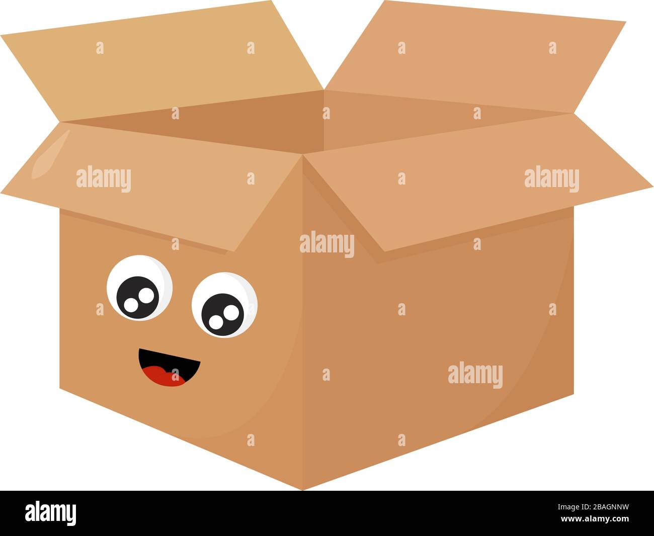 Open box, illustration, vector on white background Stock Vector Image ...
