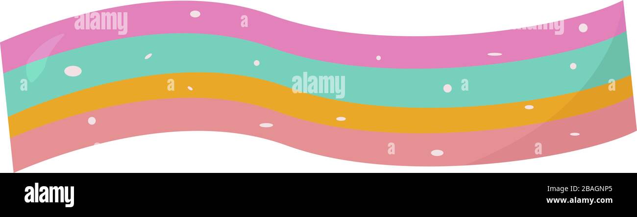 Rainbow candy, illustration, vector on white background Stock Vector ...