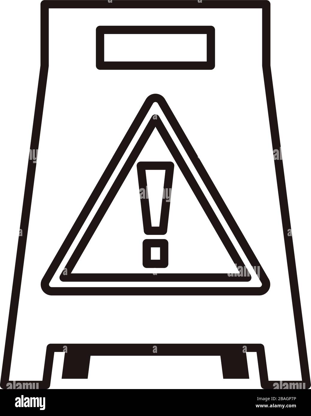 floor caution signal line style icon Stock Vector Image & Art - Alamy