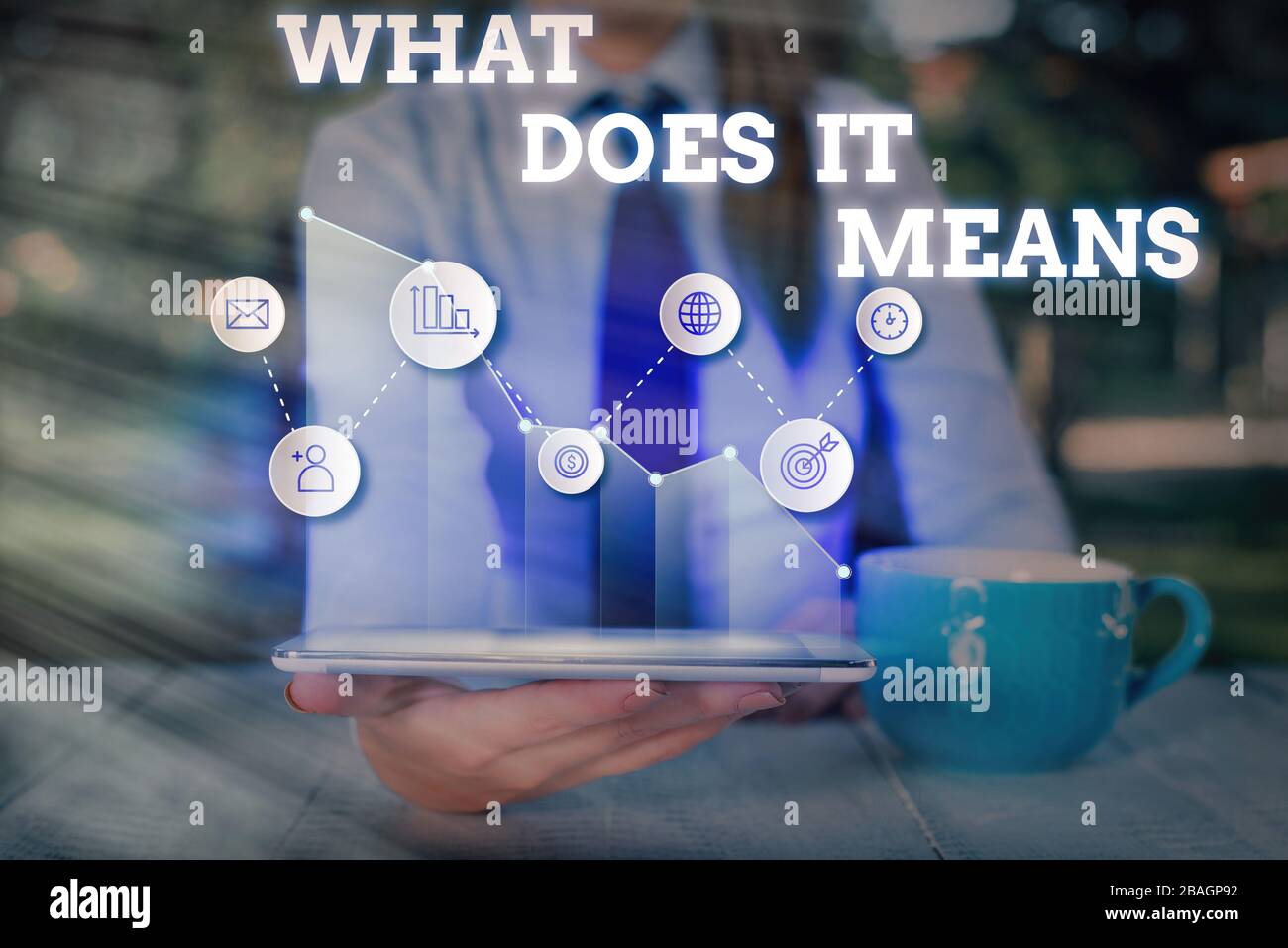 Conceptual hand writing showing What Does It Means Question. Concept ...