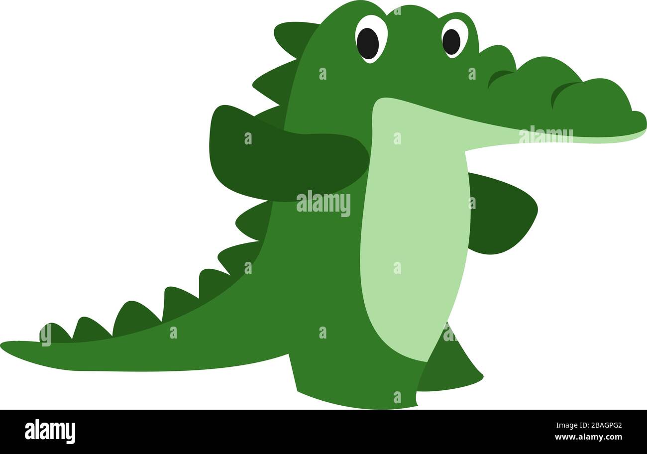 Green crocodile Stock Vector Images - Alamy