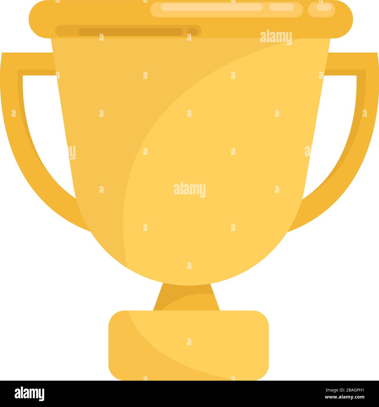 Golden cup, illustration, vector on white background Stock Vector Image ...