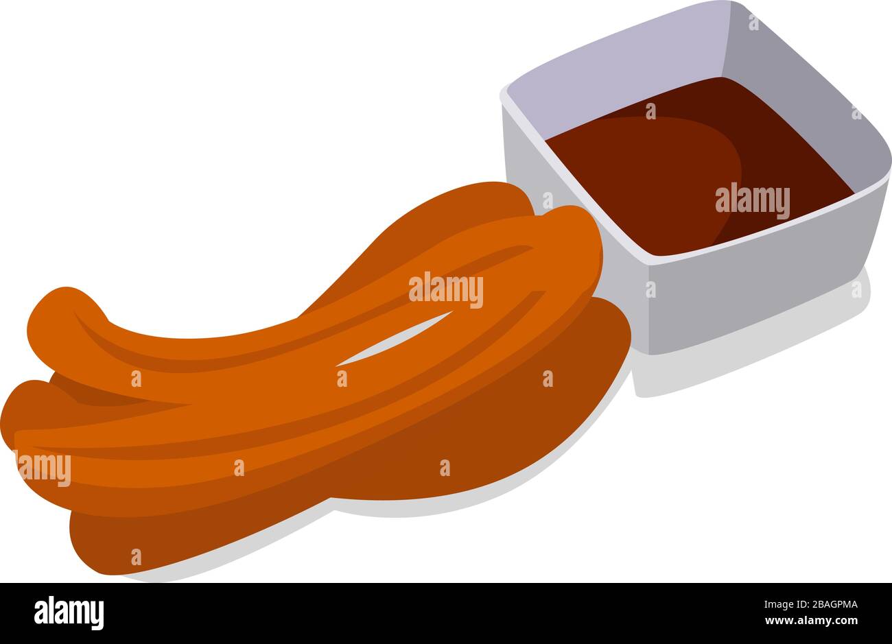 Churro food, illustration, vector on white background Stock Vector ...