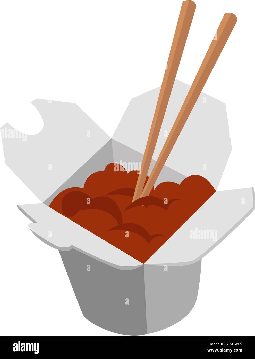 Chinese food, illustration, vector on white background Stock Vector ...