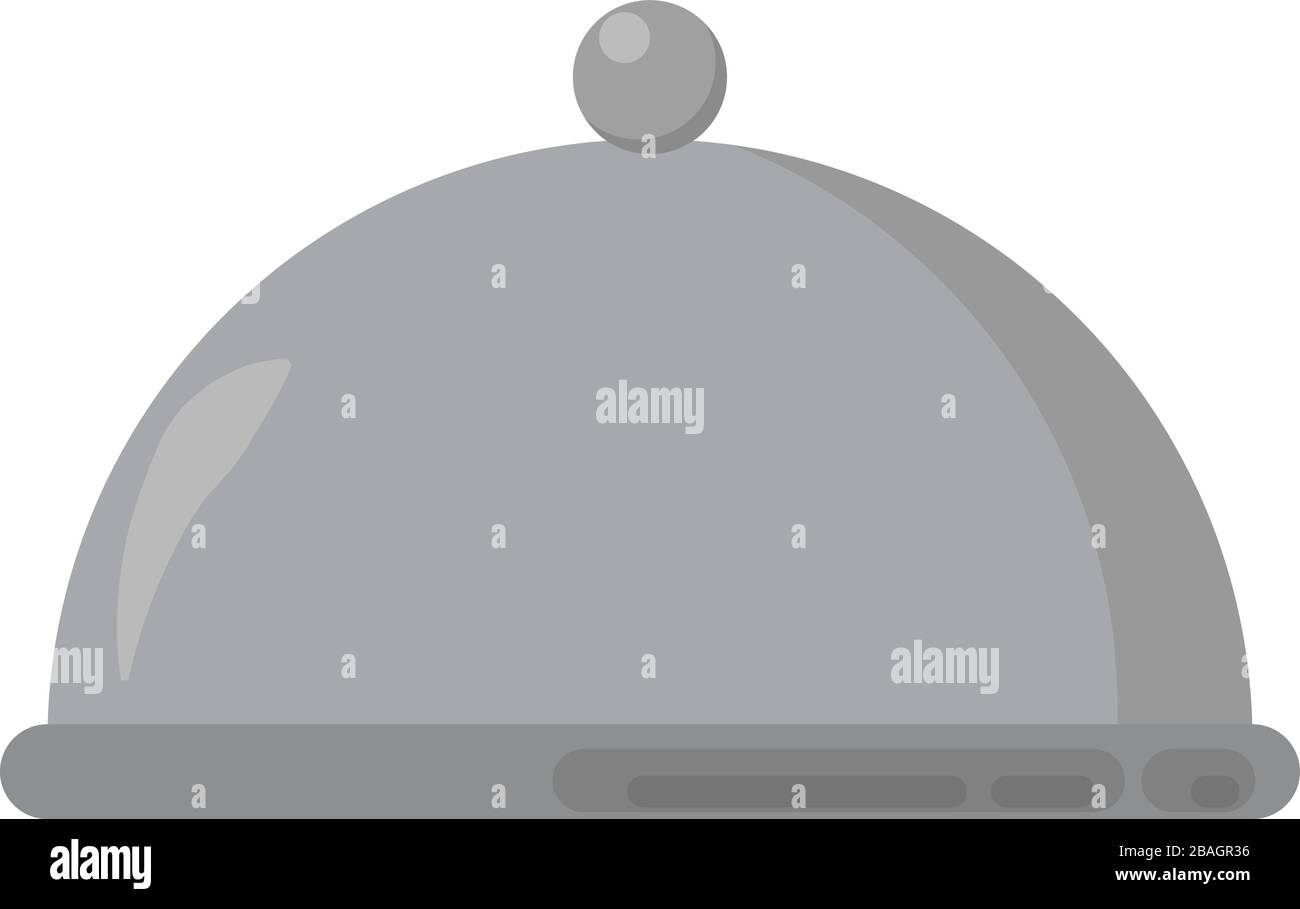 Metal tray cloche on Stock Vector Images - Alamy