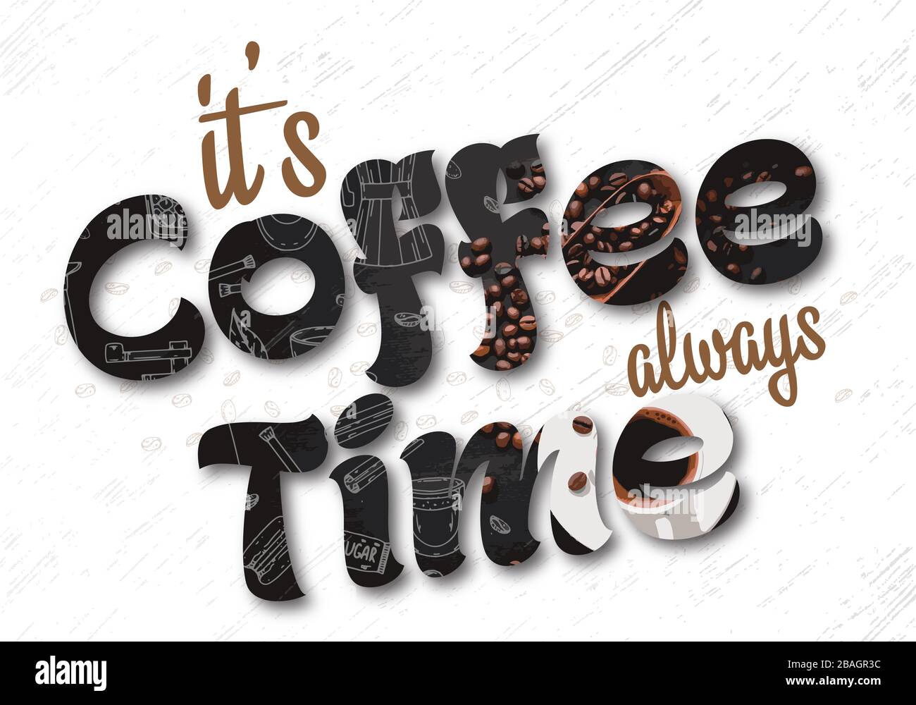 Coffee shop poster Cut Out Stock Images & Pictures - Alamy