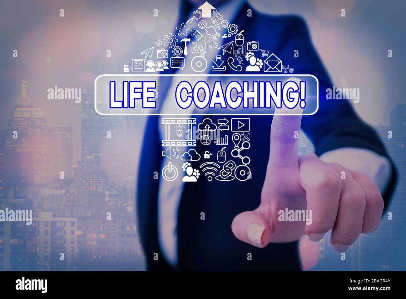 Conceptual hand writing showing Life Coaching. Concept meaning Employee ...