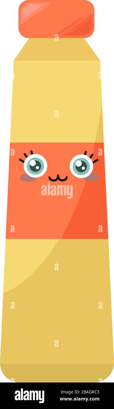 Color tube, illustration, vector on white background Stock Vector Image ...