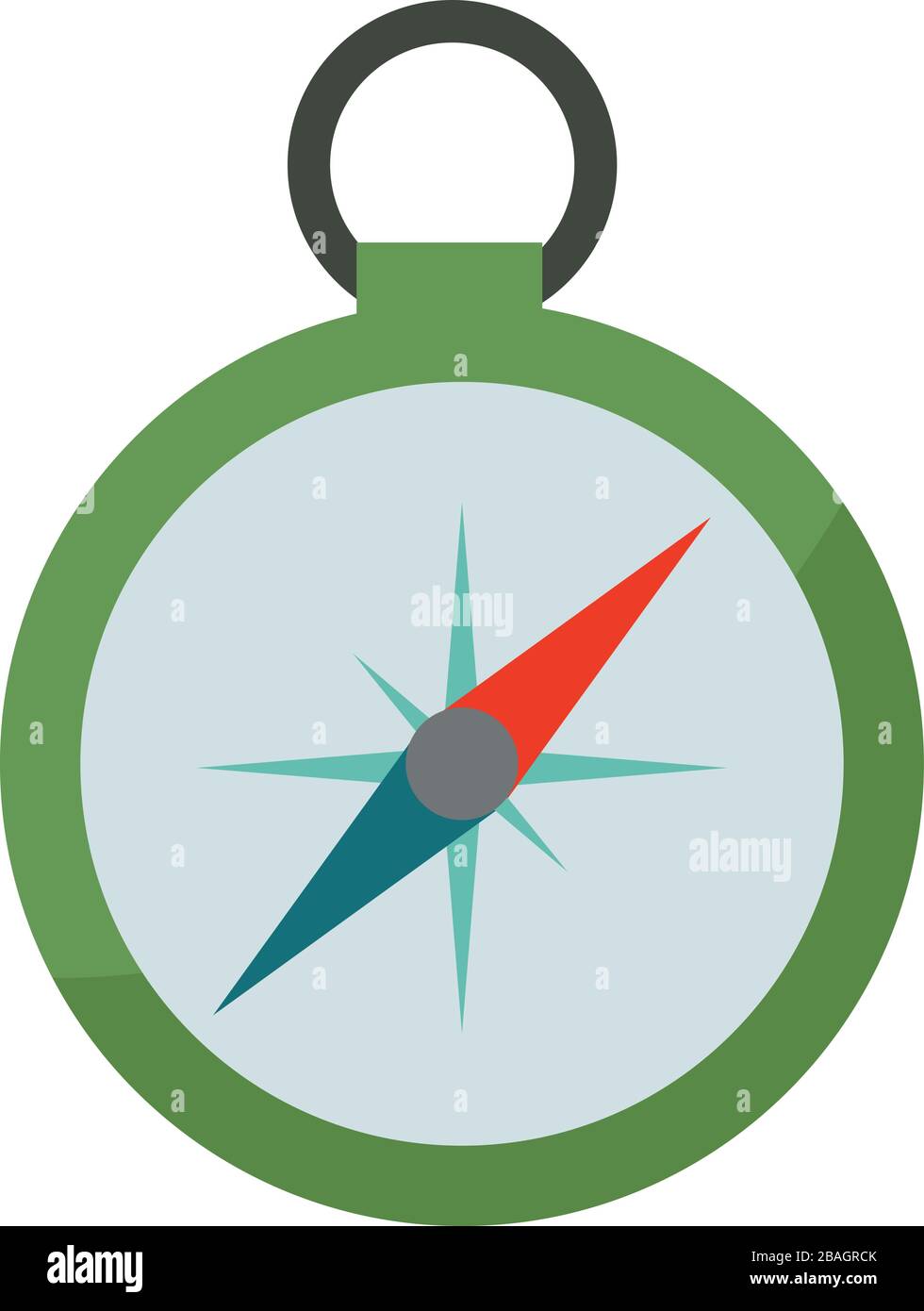 Compass, illustration, vector on white background Stock Vector Image ...