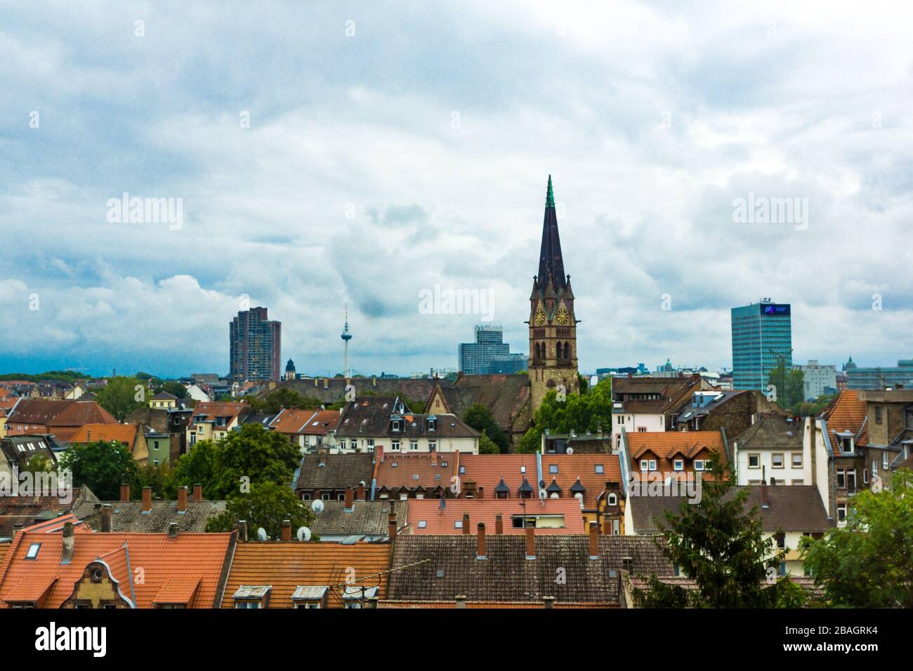city view of Mannheim Stock Photo - Alamy