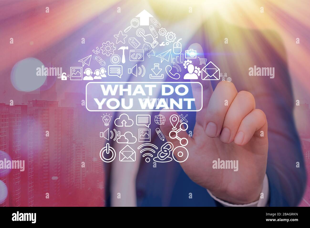 Text sign showing What Do You Want. Business photo text used for ...
