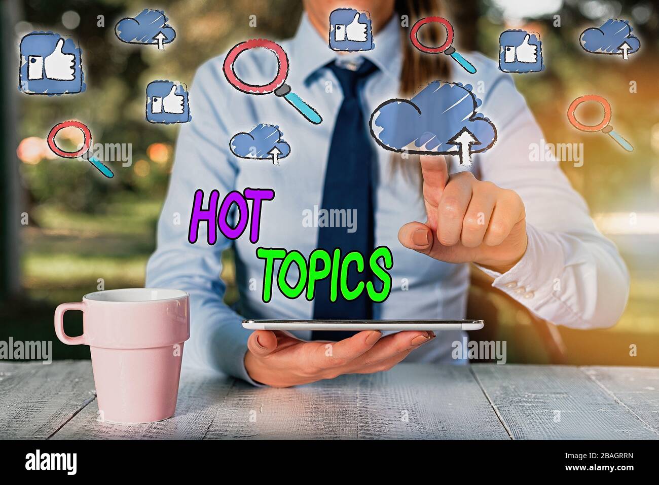 Conceptual hand writing showing Hot Topics. Concept meaning subject ...