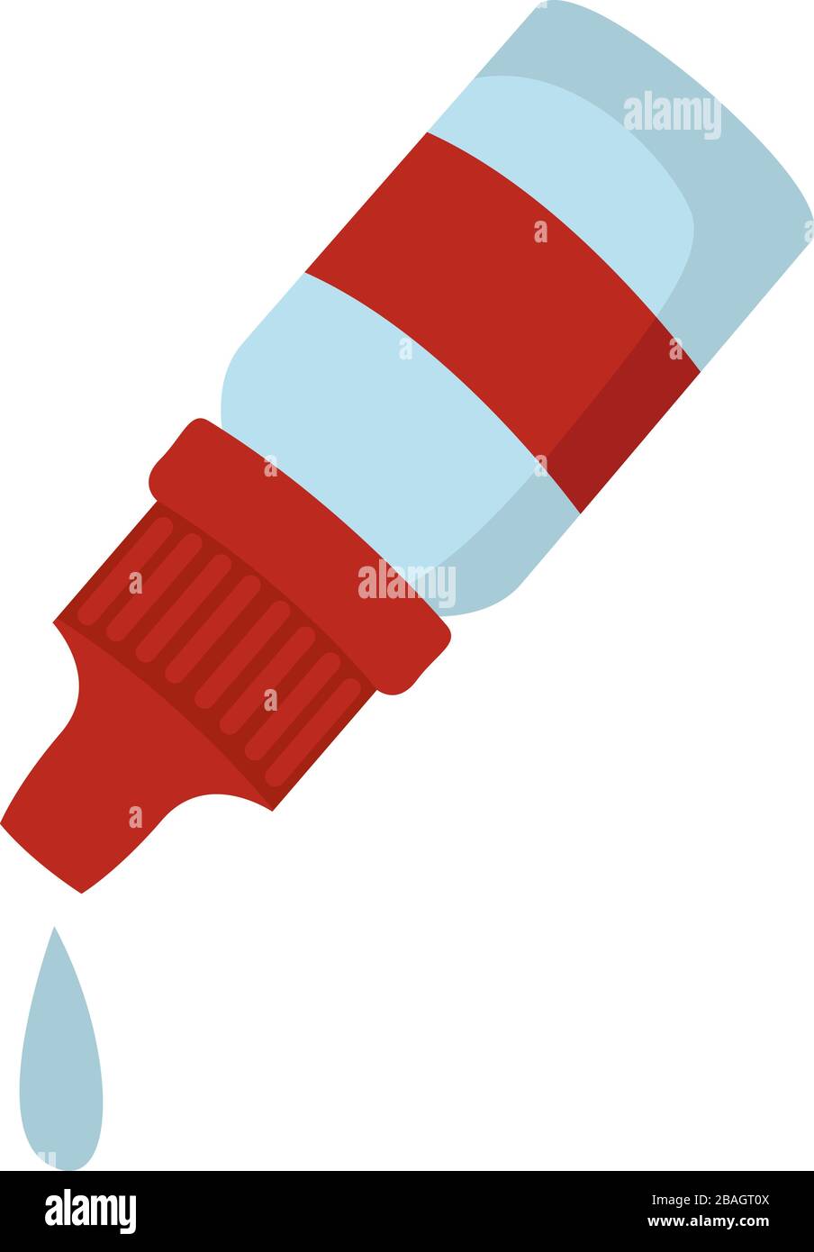 Eye drops, illustration, vector on white background Stock Vector Image ...