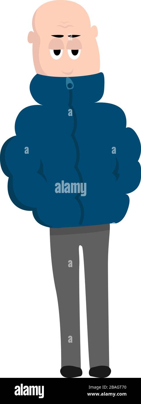 Football coach, illustration, vector on white background Stock Vector ...