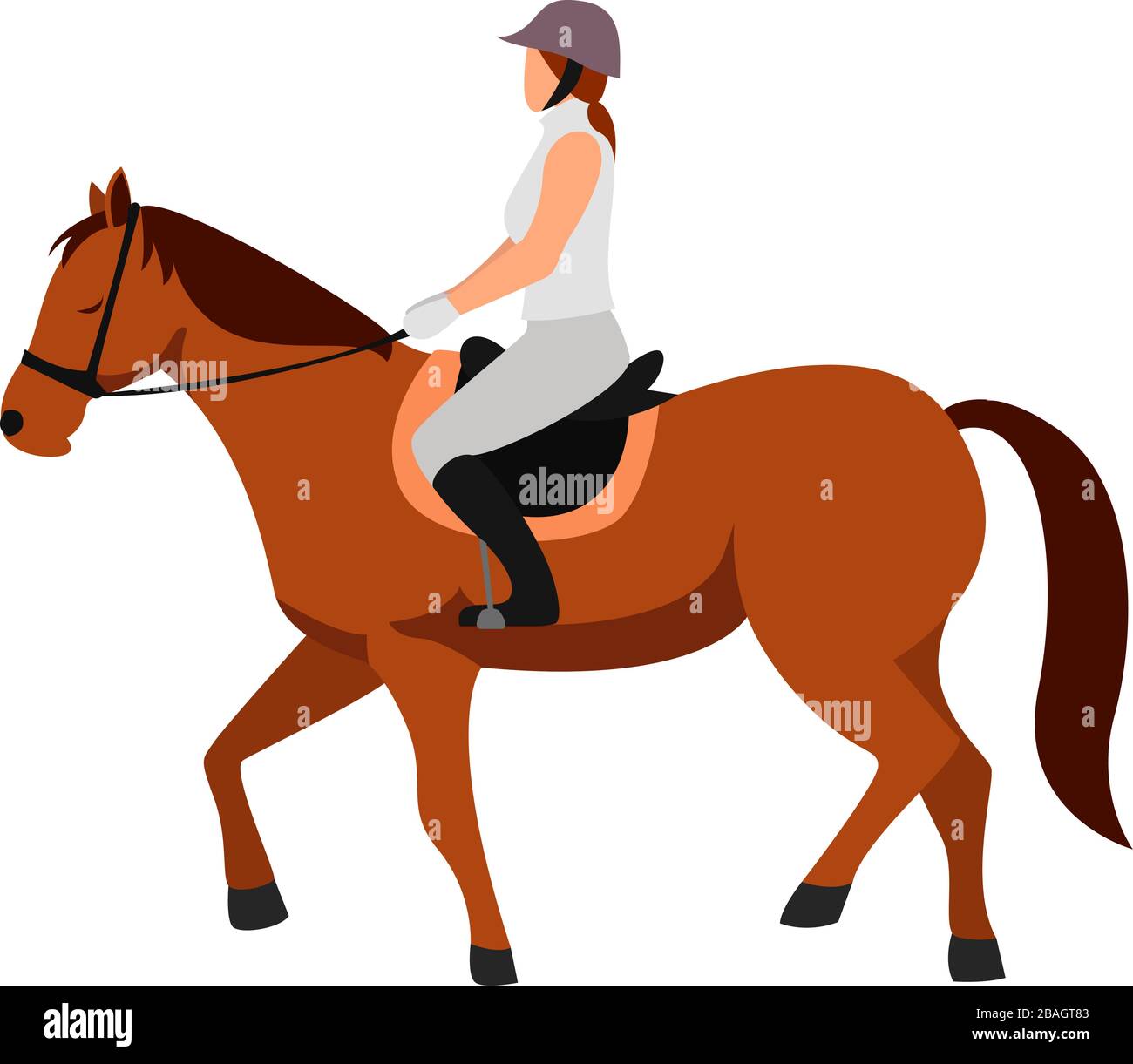 Illustration cartoon horse equestrian jockey hi-res stock photography ...